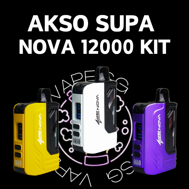 Akso Supa Nova Starter 12000 Disposable Pod - Vape Shop Singapore SG ...