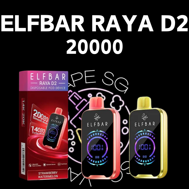Elfbar Raya D2 20000 Disposable - Vape Shop Singapore SG VAPE – Sg Vape ...